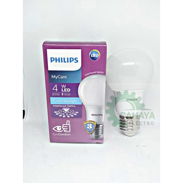 Jual Lampu Philips Led 4w 4 watt 4 w / Lampu LED Bulb / Cahaya Putih ...