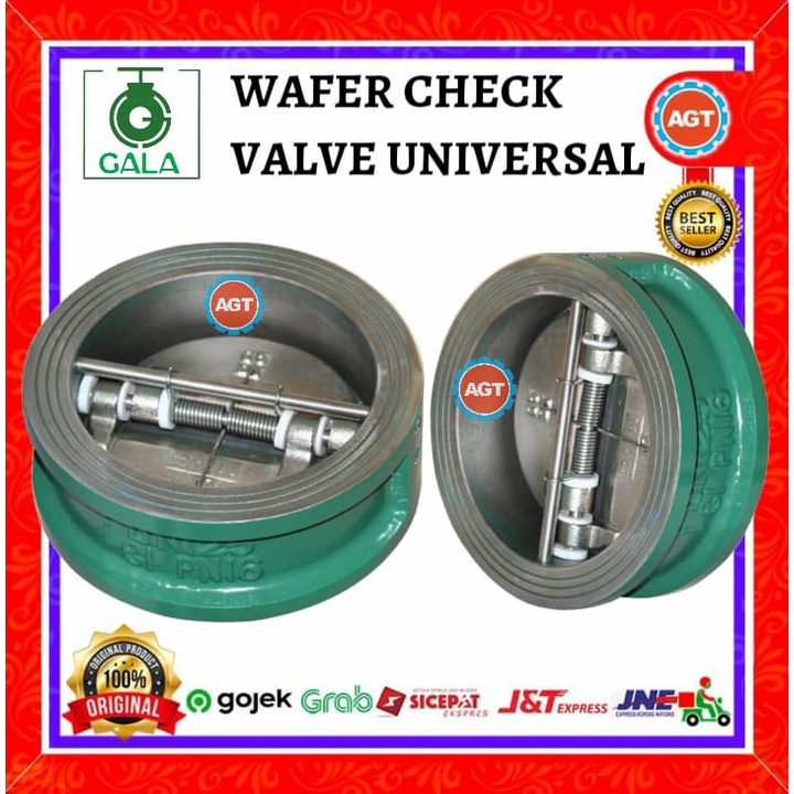 Jual GALA WAFER CHECK VALVE DN300 12 INCHI CAST IRON, DISC SS304 PN16 ...