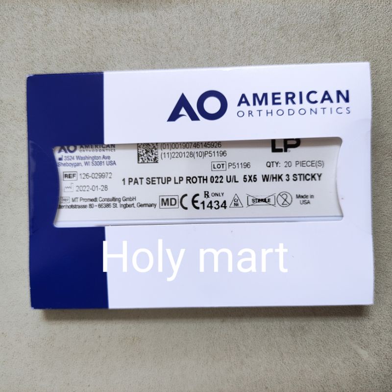 Jual ORIGINAL Bracket Metal AO American Orthodontics Low Profile LP ...