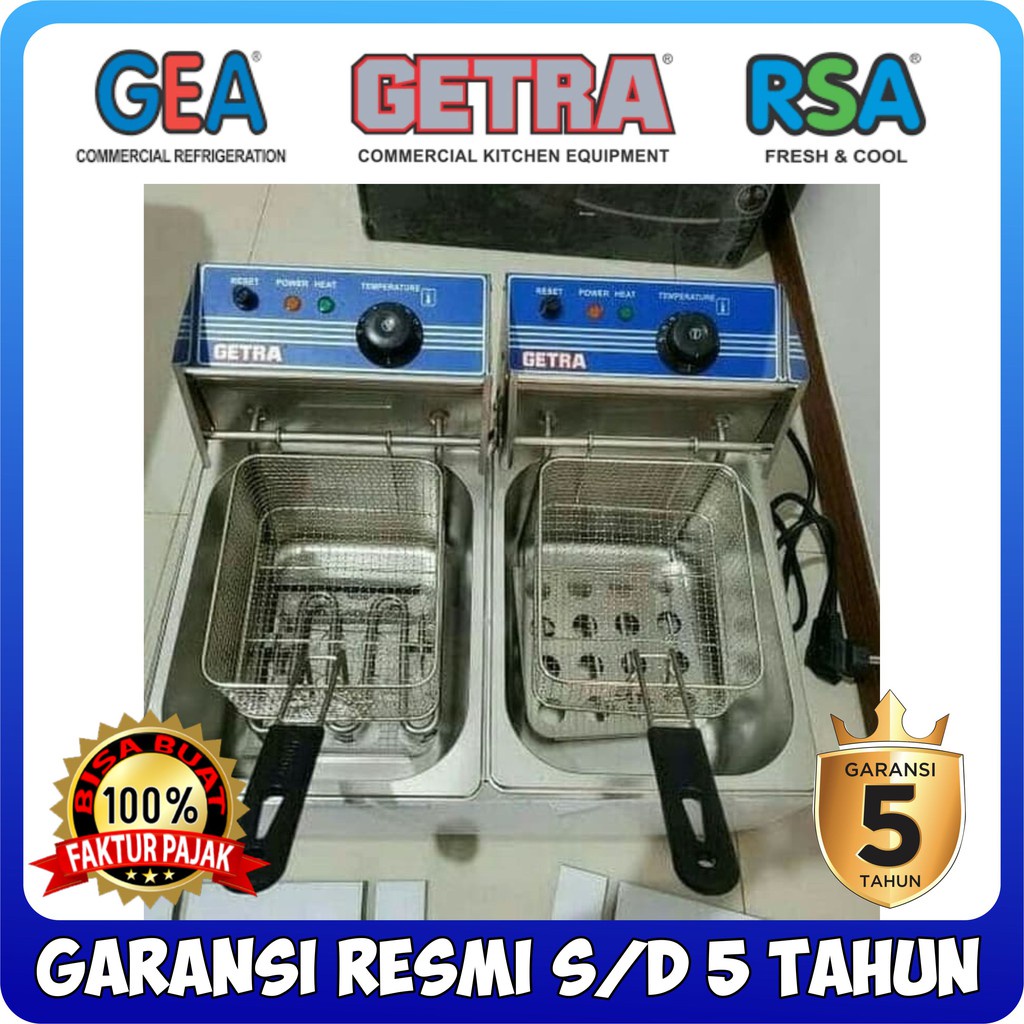 Jual DEEP FRYER LISTRIK 2 TANK GETRA EF-82 PENGGORENGAN AYAM KENTANG ...