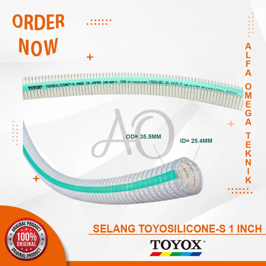 Jual SELANG TOYOSILICONE-S 1 INCH TOYOX HOSE TAHAN PANAS 1" FOOD GRADE ...