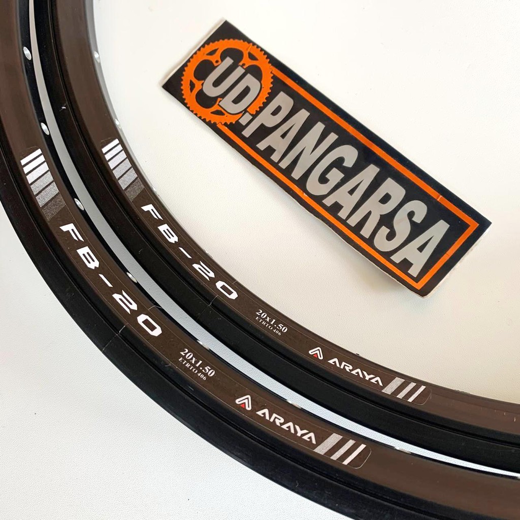 Jual RIMS VELG 20 INCH ARAYA 36 HOLE FB 20 MURNI 406 DOUBLE WALL SEPEDA ...