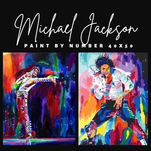Jual Paint By Number Set 40 x 50 cm Michael Jackson / DIY Painting Kit ...