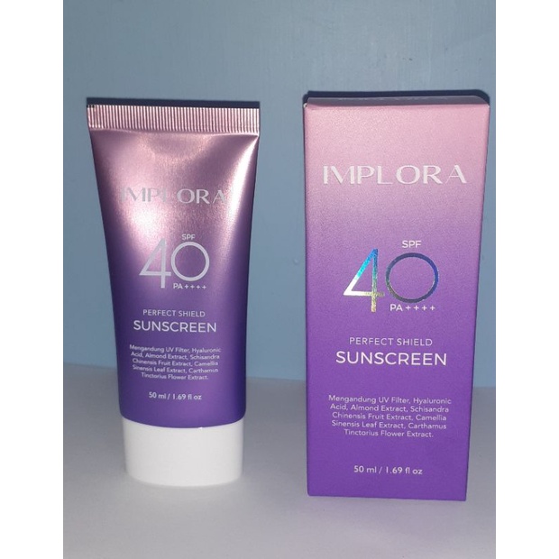 Jual IMPLORA PERFECT SHIELD SUNSCREEN SPF 40 PA++++//SPF 30 PA+++ | Shopee Indonesia