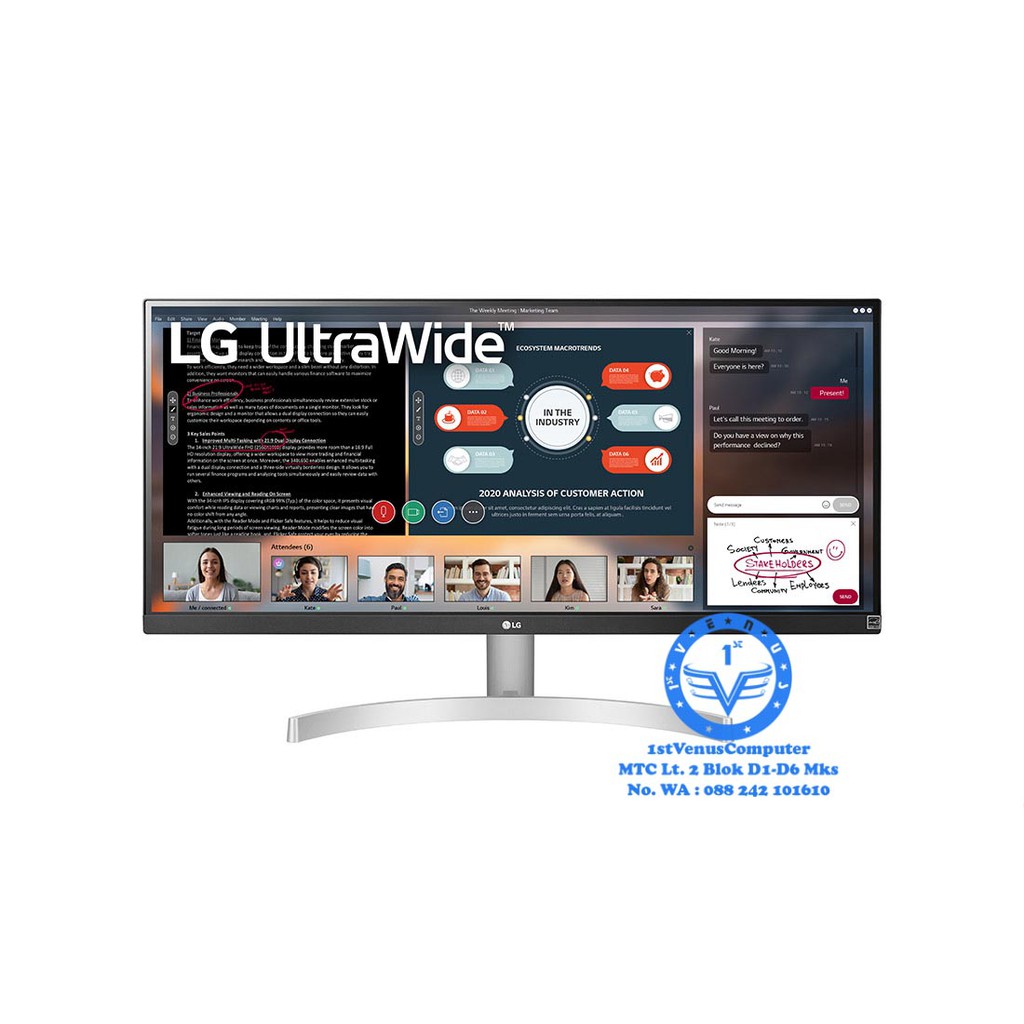 Jual MONITOR LG 29" 29WN600 ULTRAWITE WFHD IPS / LED LG 29WN600 / MON33 ...
