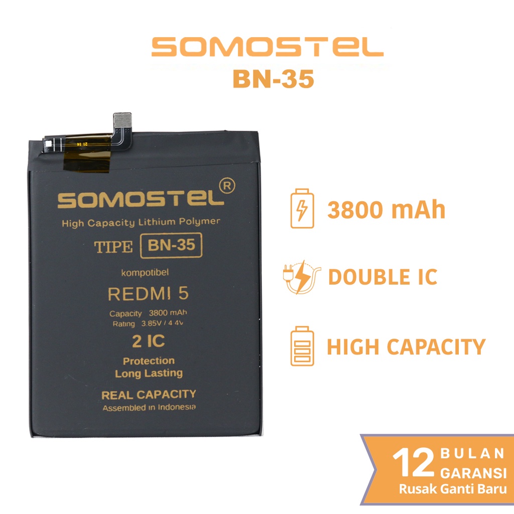 Jual Somostel - BN35 Redmi 5 Batre Batrai Baterai | Shopee Indonesia
