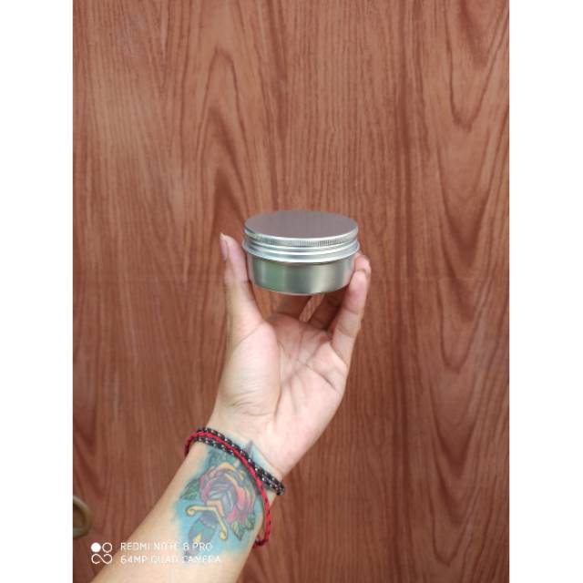 Jual Kaleng Pomade Silver 80 Gram - Kaleng Alumunium Silver Wadah ...