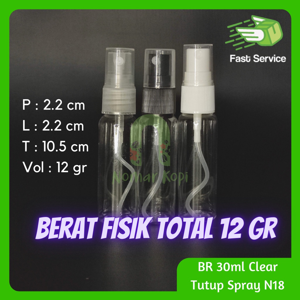 Jual Botol Spray 60ml Clear Tebal Hand Sanitizer Disinfektan Cleaner ...