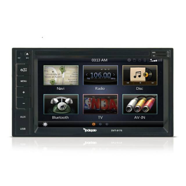 Jual Car Audio 2Din Merek Rockgate DVT 8175 With GPS SUPPORT DVD USB SD ...