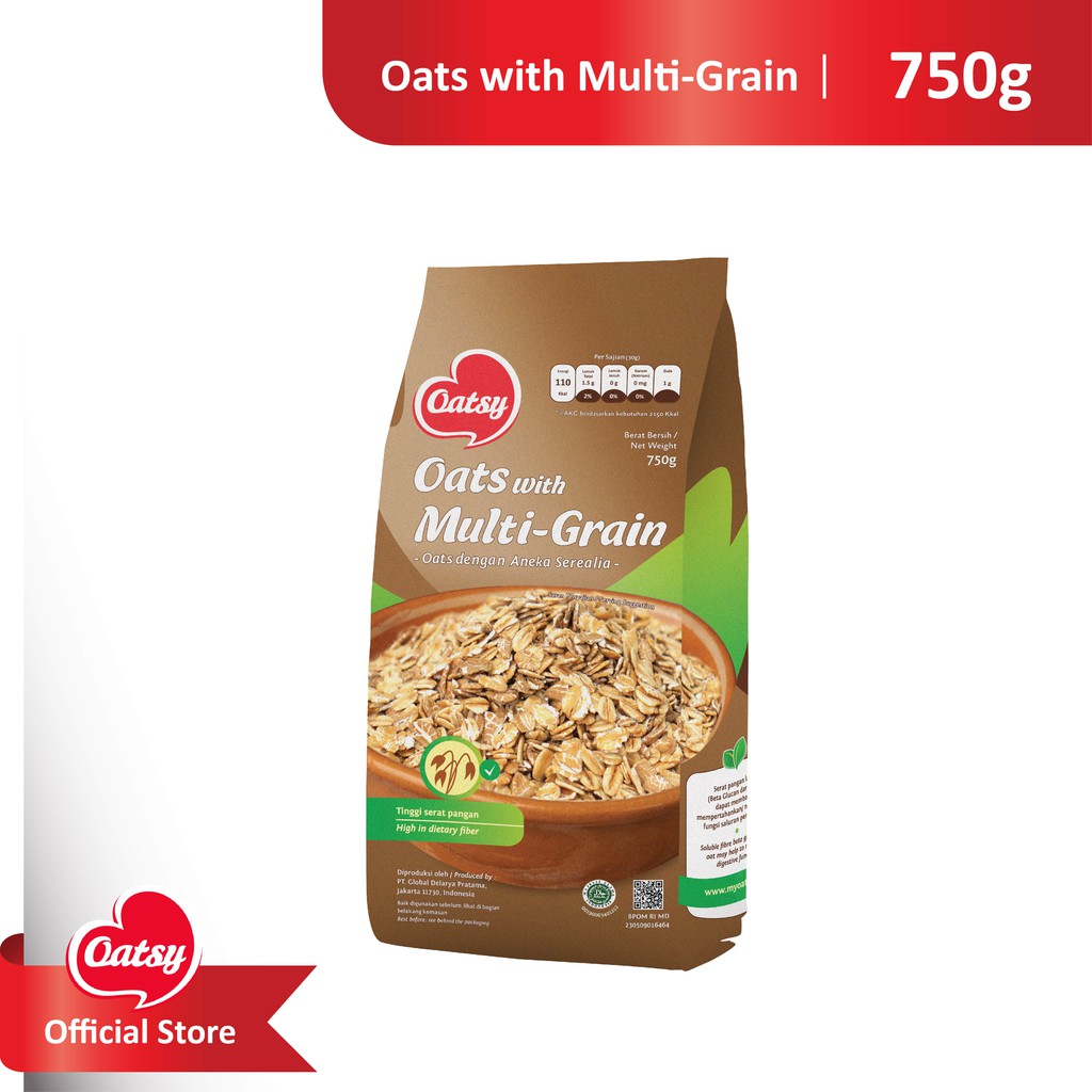 Jual OATSY Oats With Multi Grain 750gr | Shopee Indonesia