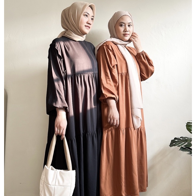 Jual MIDI DRESS DRESS RAYON DRESS GAMIS RAMPEL WANITA | Shopee Indonesia