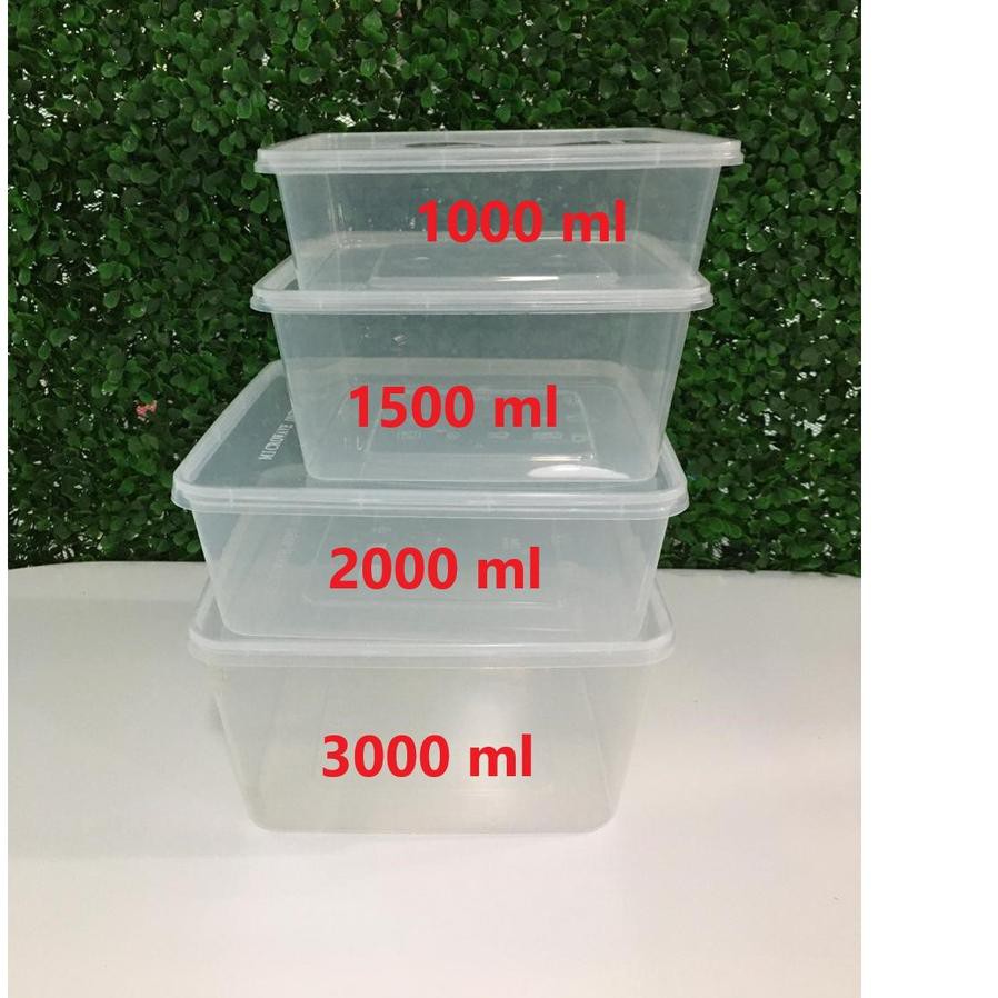 Jual Depan Thinwall / Food Container / Kotak Makanan Square - 1000ml ...