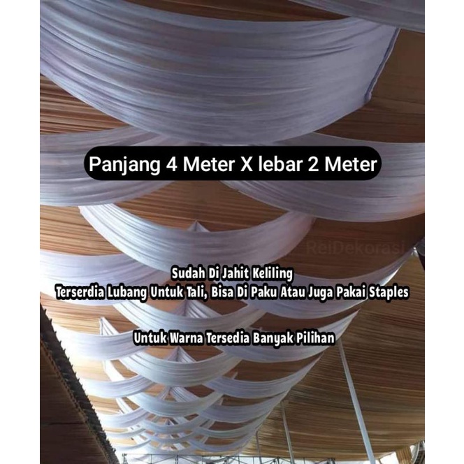Jual Kain Atap Tenda Pelaminan ( Sudah Di Jait ) Panjang 4M x Lebar 2M ...
