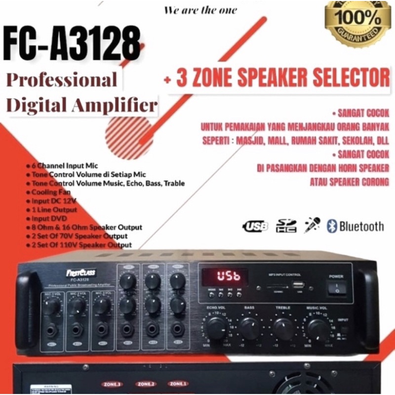 Jual Amplifier Firstclass TOA FC-A3128 120w | Shopee Indonesia