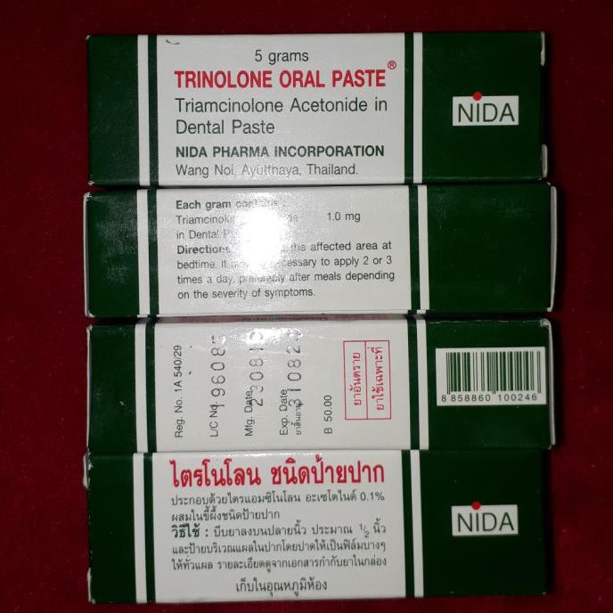 Jual Yang Dicari] Obat Oles Untuk Sariawan Trinolone Oral Paste 5G ...