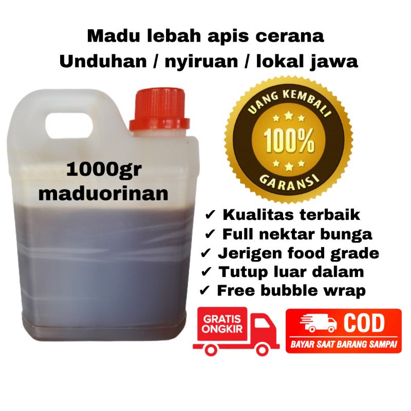 Jual Madu asli murni lebah cerana liar hutan multiflora unduhan organik ...