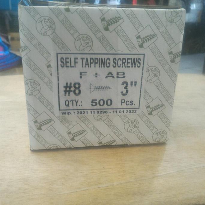 Jual Sekrup Tapping Fh 8 X 3 ,Sekrup Alumunium Kayu Moon Lion Isi 500 | Shopee Indonesia