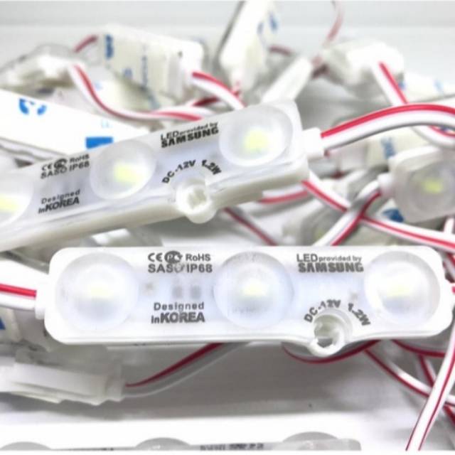 Jual Lampu Led Samsung Modul 5730 Smd 12v Dc 3 Mata 12v Volt Modul Ori
