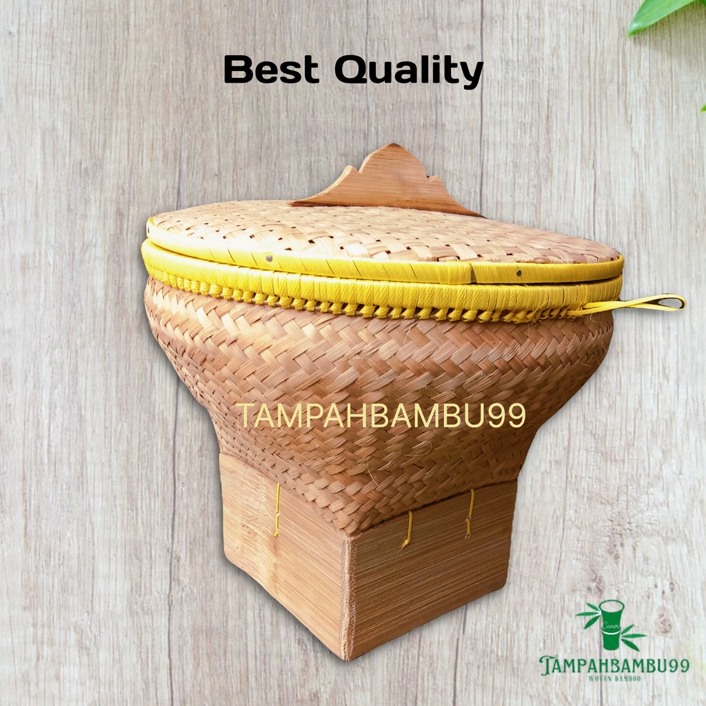 Jual Wakul Nasi Bambu Tutup Boboko Bambu Minimalis Bakul Nasi 2kg ...