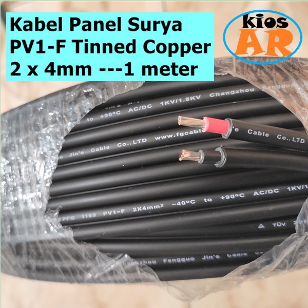 Jual Kabel Panel Surya PV1-F 2X4mm Twincore Tinned Copper | Shopee ...