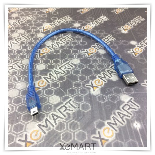 Jual USB 2.0 Type A to Mini B 5-Pin Cable Data 30 cm Kabel | Shopee ...