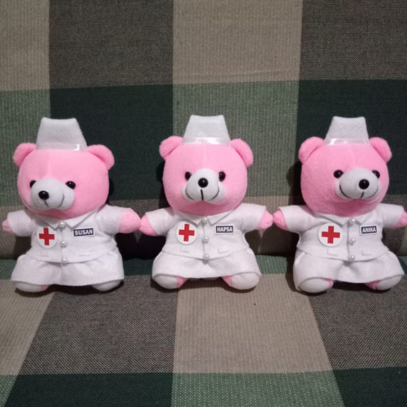 Jual boneka profesi wisuda mini kecil murah custom baju profesi perawat ...