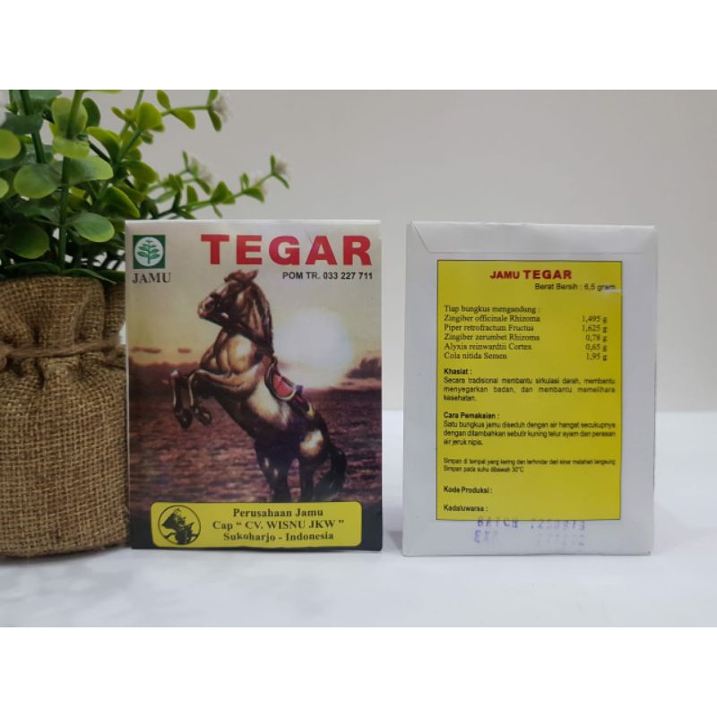 Jual Jamu Serbuk Tegar - Cap Wisnu JKW (1 Pack Isi 10 Sachet) | Shopee ...