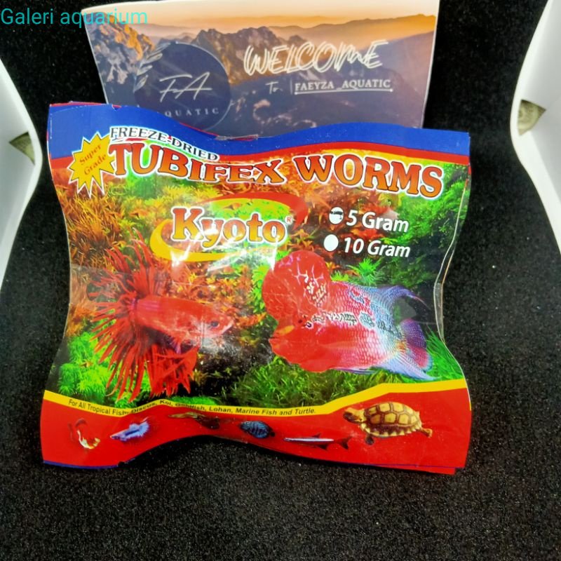 Jual MAKANAN IKAN CACING KERING TUBIFEX WORM 5 GRAM | Shopee Indonesia