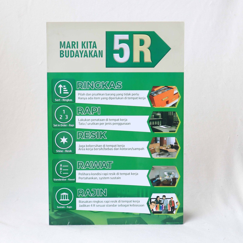 Jual Poster 5R, Poster Budayakan 5 R, TERAPKAN 5R DITEMPAT KERJA ...