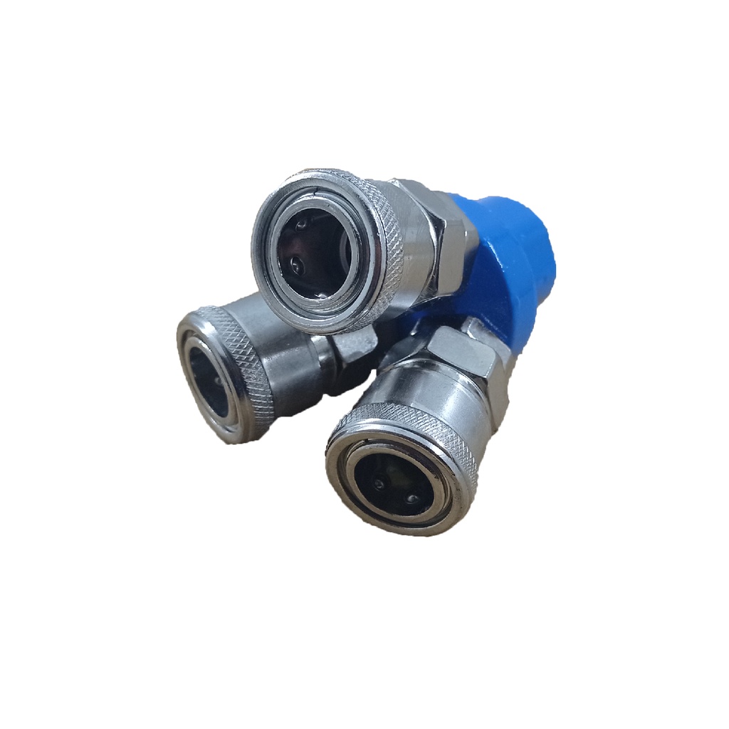 Jual Coupler Kompresor Cabang 3 Quick Coupling 3 way | Shopee Indonesia