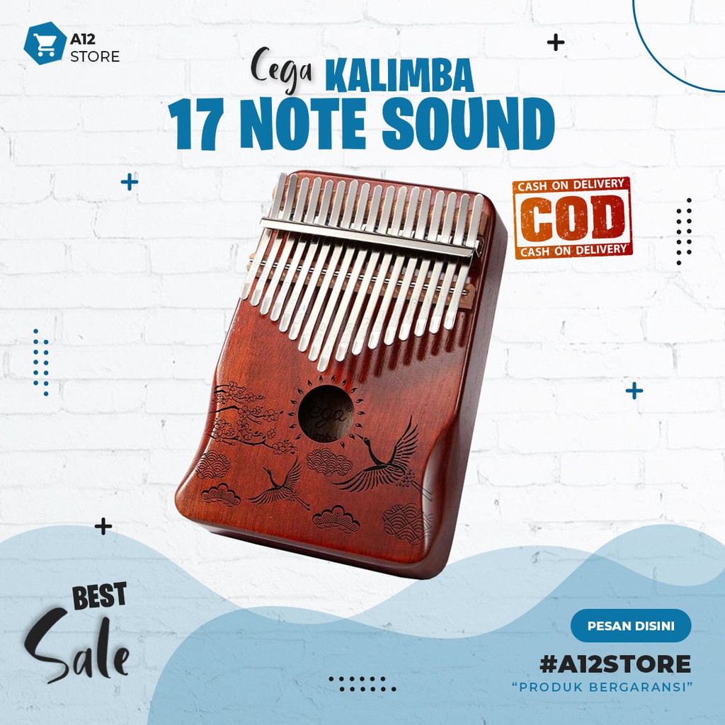 Jual Alat Musik Kalimba Mbira Thumb Piano Musical 17 Note Sound ...