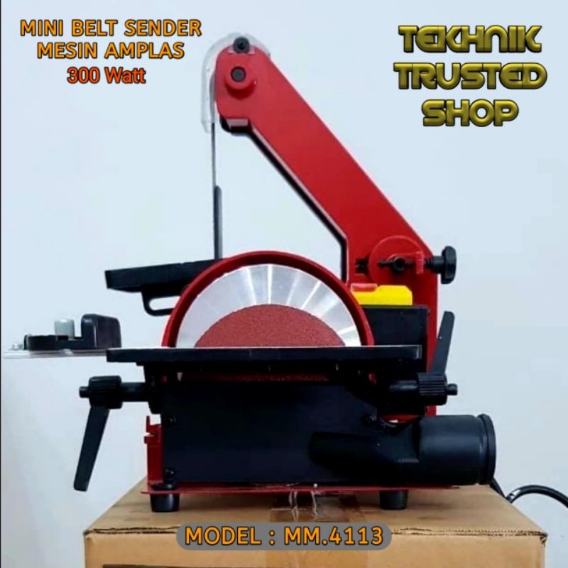 Jual Mini belt disc sander 300w mesin amplas asah buffing stand MM4113 ...