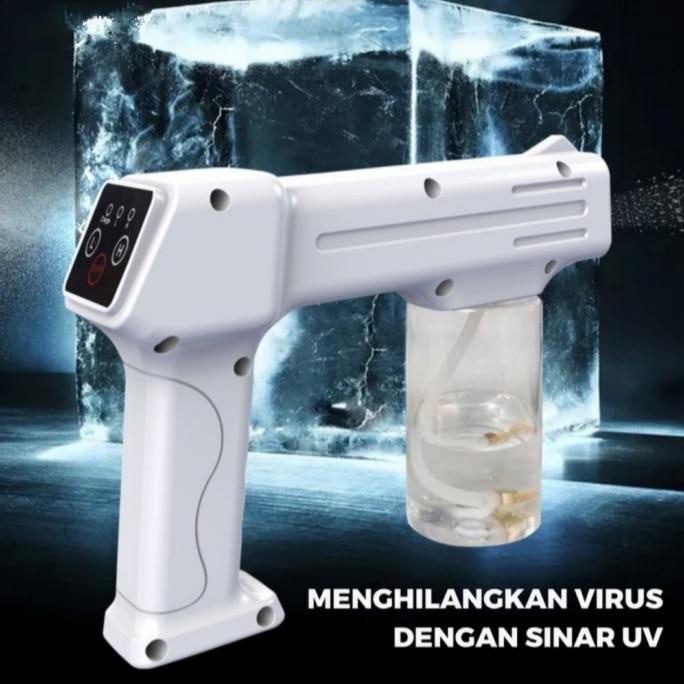 Jual nano spray steam gun disinfektan portable wireless with UV light ...