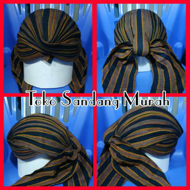 Jual Blangkon Jogja lipat Motif Lurik Sliwir Anak dan Dewasa"JUMBO ...