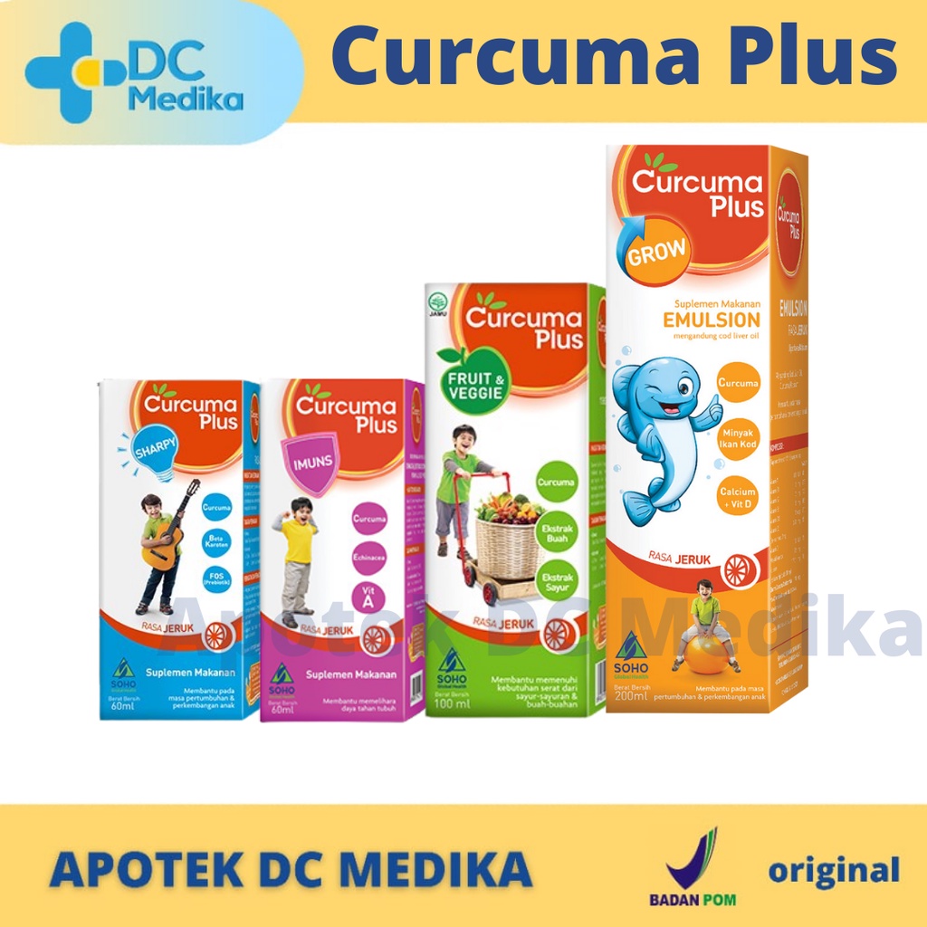 Jual CURCUMA PLUS / SUPLEMEN MAKANAN / SUPLEMEN MAKANAN ANAK & DEWASA ...