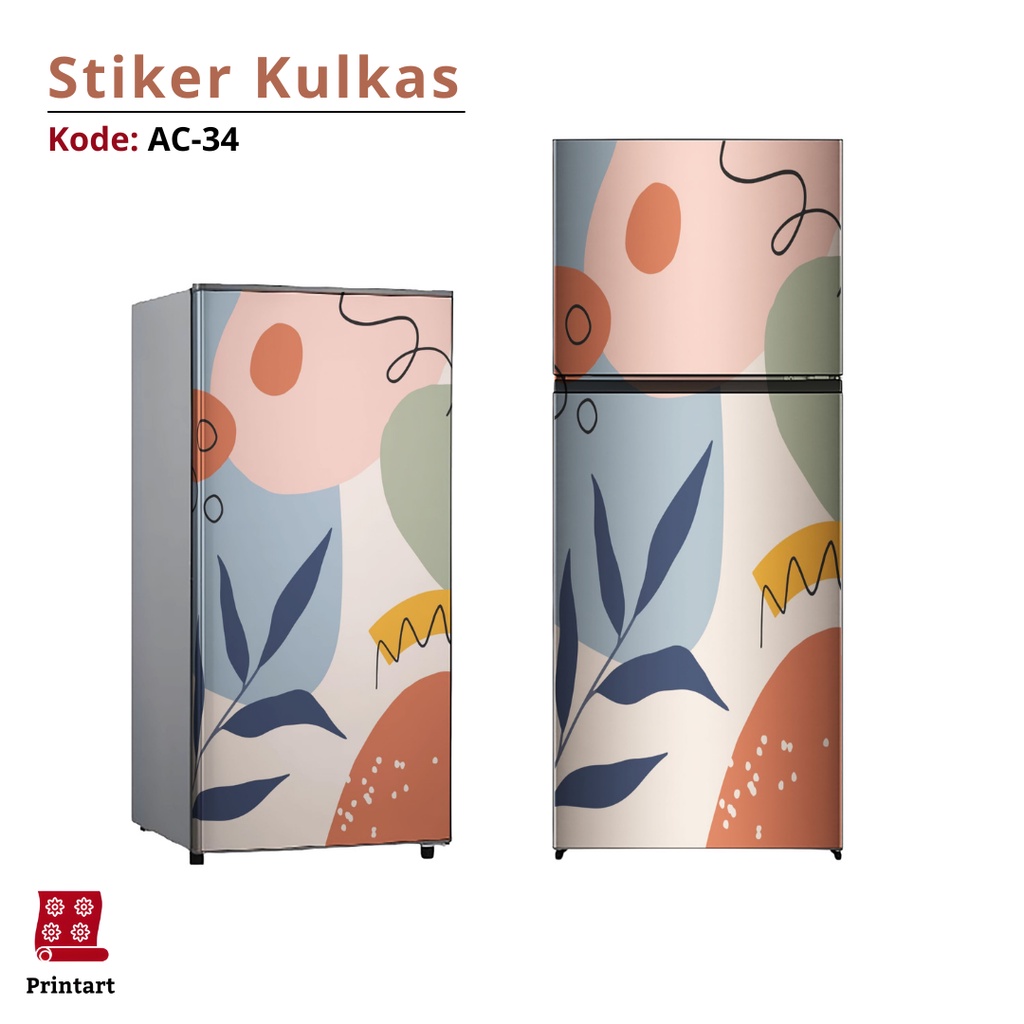 Jual Stiker kulkas 1 pintu dan Stiker Kulkas 2 pintu Aesthetic Kode AC ...
