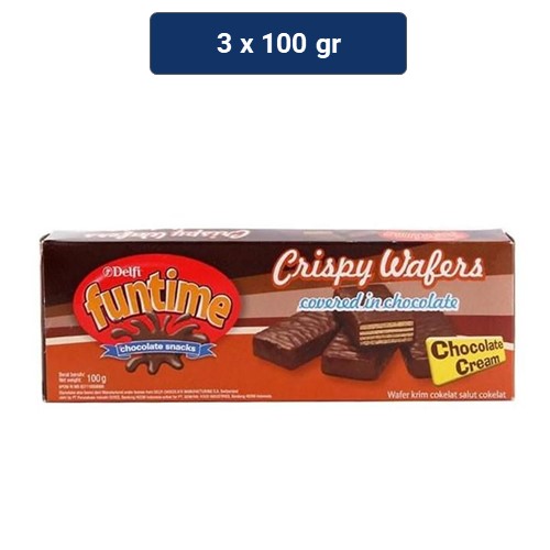 Jual Funtime Wafer Chocolate 3 x 100 gr | Shopee Indonesia
