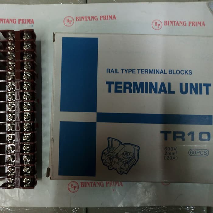 Jual Terminal Block / Terminal Blok Tipe TR-10 / TR10 Model Kasuga ...
