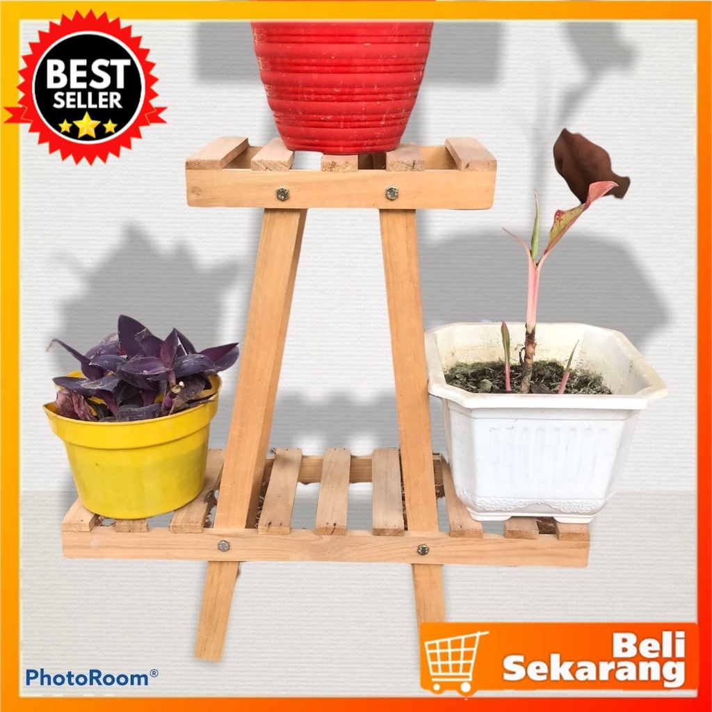 Jual BERAT 1KG ! Rak bunga minimalis / tempat bunga / Tempat bunga kayu ...