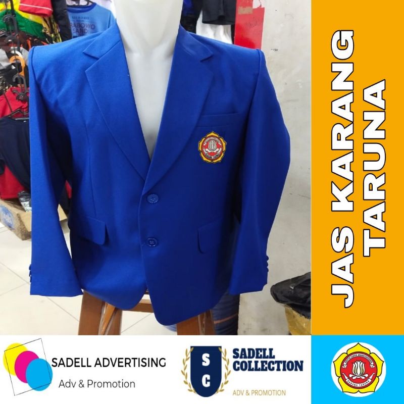 Jual Jas Karang Taruna Jas Kartar Biru Lengan Panjang + Bordir Nama ...