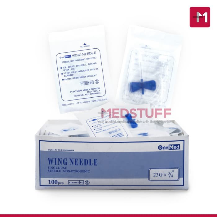 Jual Needle Wing 23G panjang 0,75inch / Jarum Infus | Shopee Indonesia