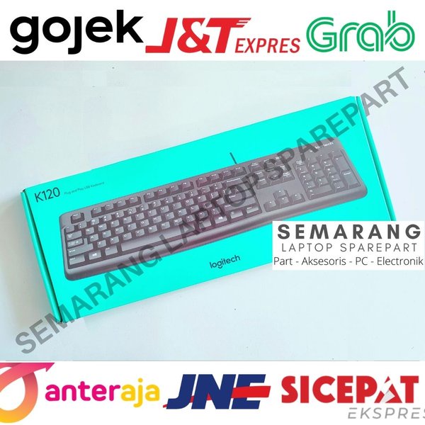 Jual LOGITECH K120 Keyboard Kabel Usb Pc Komputer Laptop Wired External ...