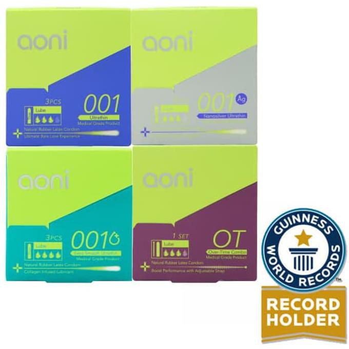 Jual Ko7455-Sale- Aoni Kondom Latex Tertipis Di Dunia - Four Play Combo Pack (4 Box) | Shopee ...