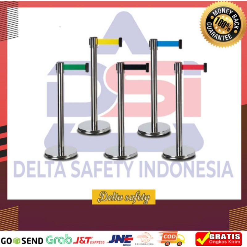 Jual Tiang Antrian Kasir Stainlis | Tiang Pembatas | Shopee Indonesia