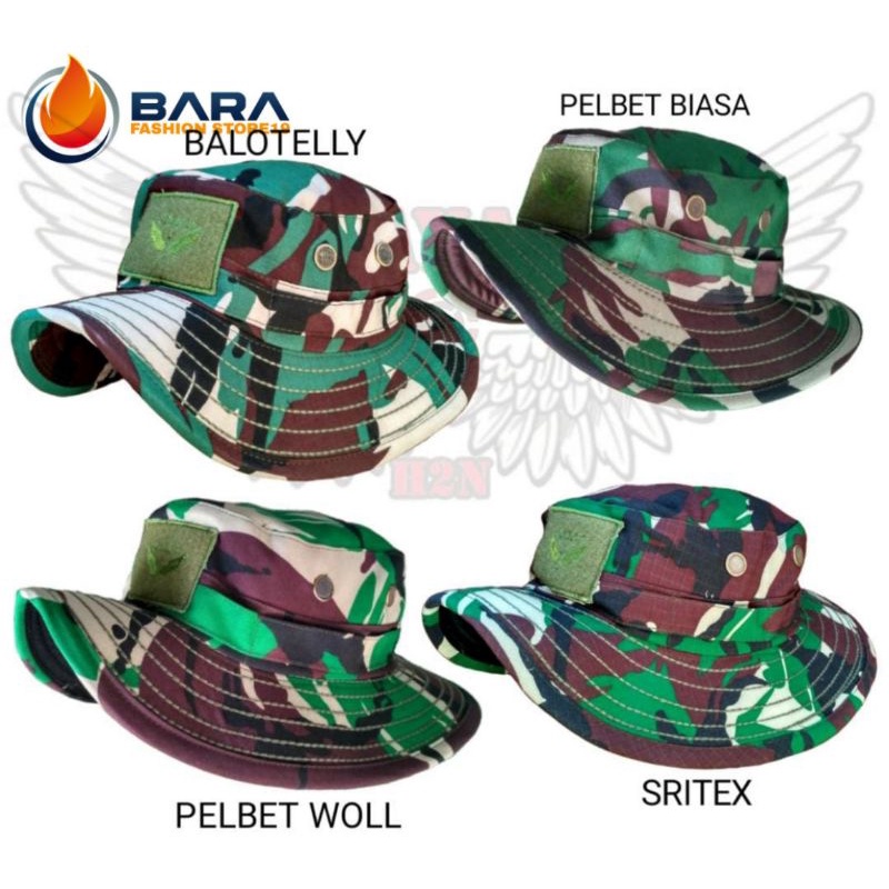 Jual Topi rimba kawat motif loreng - topi rimba loreng mavinas Tni ...
