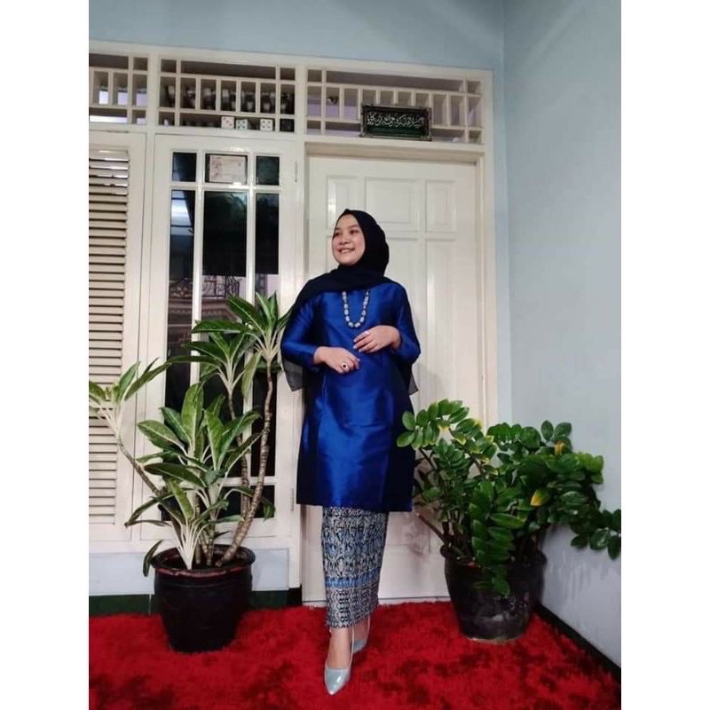 Jual (COD) Kebaya Modern - Kebaya Tunik TAFETA - Baju Kurung Malaysia- Kebaya Malaysia -Kebaya ...