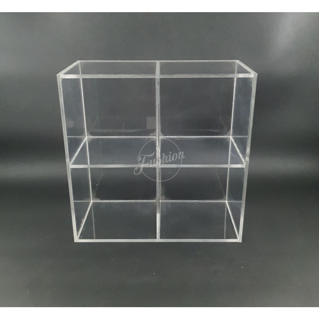 Jual Kotak Penyimpanan Akrilik Elegan dan Praktis, Sekat isi empat ...