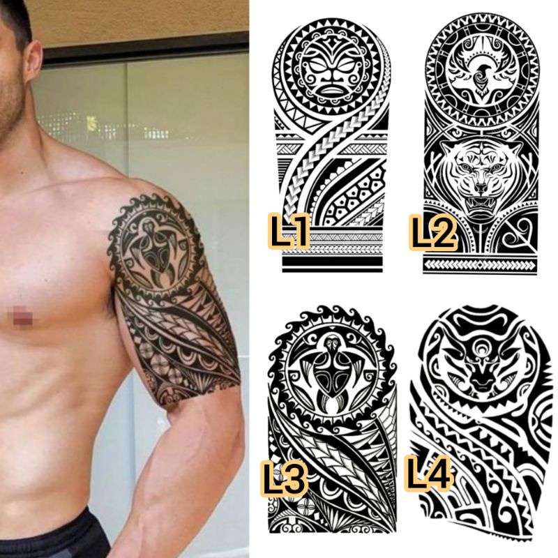 Jual Tato Basic Tahan 5-7 Hari Tato Temporer Tato Tribal Tato simple ...