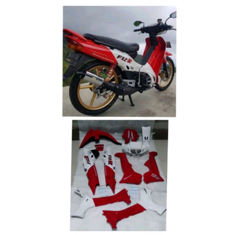 Jual Paket Yamaha Fiz R putih merah Marlboro | Shopee Indonesia