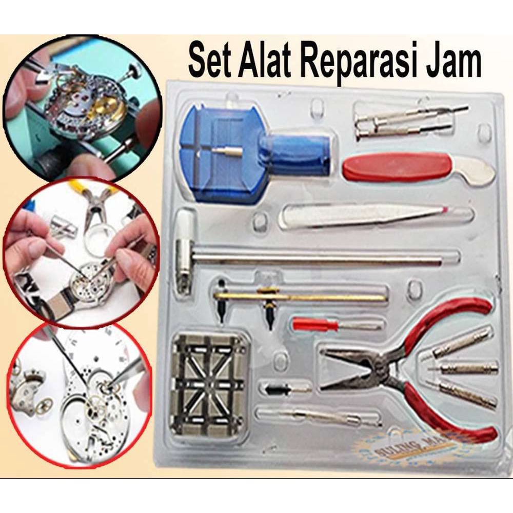 Jual Alat Bongkar Reparasi Servis Jam Tangan Tool Set Watch Repair 16 ...